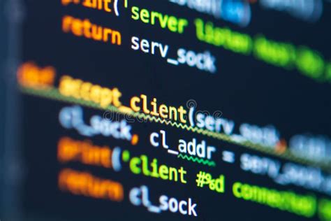 Tela Abstrata De Programação Do Código Do Programador De Software Imagem De Stock Imagem De