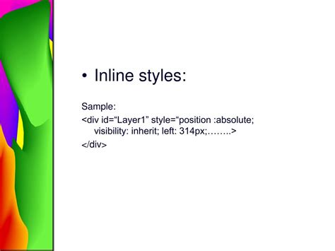 PPT Cascading Style Sheets PowerPoint Presentation Free Download ID