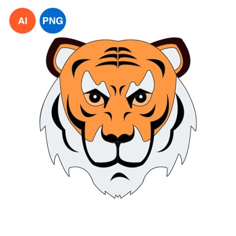 호랑이 일러스트 Png Ai 무료 다운로드 2023년 리틀딥