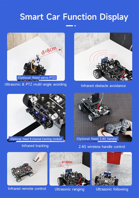 Stm32 Smart Car With Multifunctional Development Board Robotshop