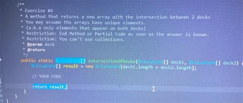 Solved Exercise 4 A Method That Returns A New Array With
