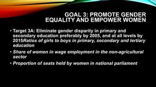 Millennium Development Goals MDG PPTX