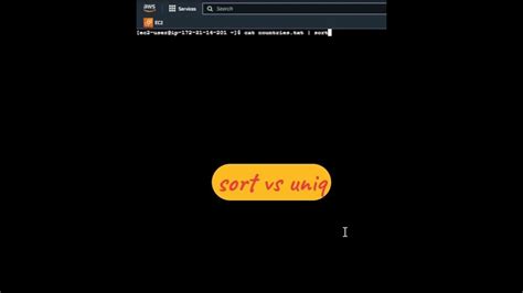 Difference Between Sort And Uniq Commands In Kannada Neeltechjunction Kannadashorts Youtube