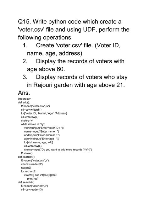 Computer Science Practicalpdf