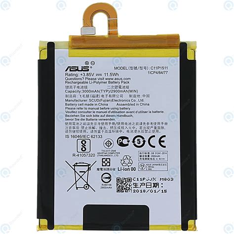 Asus Zenfone 4 Selfie Zb553kl Zd553kl Battery C11p1511 3000mah 0b200