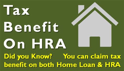 Tax Exemption On HRA Home Loan