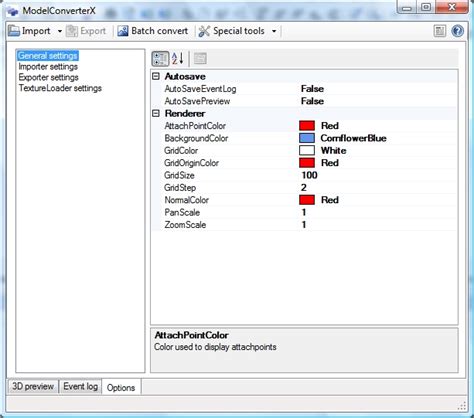 File ModelConverterX Howto Option General FSDeveloper Wiki