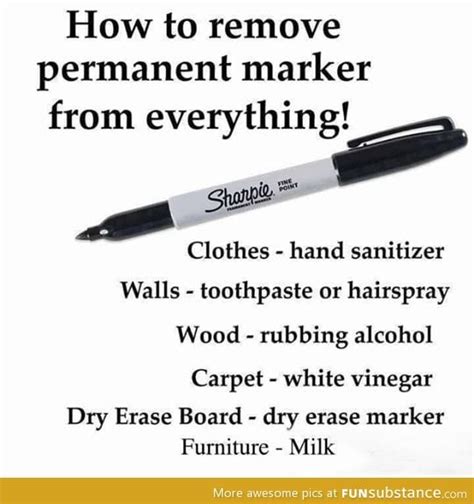 How To Remove Sharpie From Anything FunSubstance