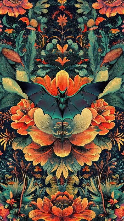 Vintage Maximalist Wallpaper Sun Pattern Free Photo Illustration