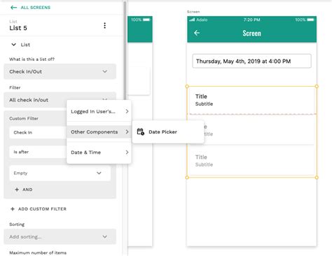 Connect Date Picker To Database Collection Get Help Adalo
