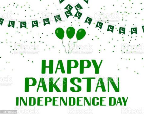 국기와 색종이와 행복 파키스탄 독립 기념일 문자 공휴일은 8월 14일에 기념되었습니다 타이포그래피 포스터 배너 인사말 카드 전단지 등을 위한 벡터 템플릿 14에 대한 스톡
