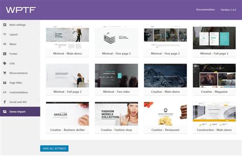 Demo Wordpress Theme Framework