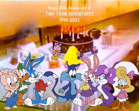 Happy 35th Anniversary Of Tiny Toon Adventures By Tomarmstrong20 On