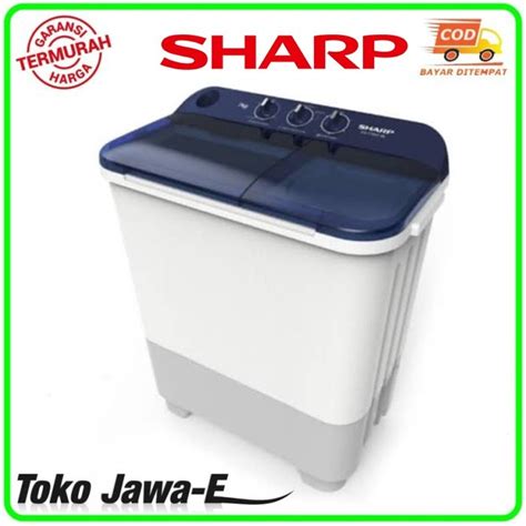 Jual MESIN CUCI SHARP 2 TABUNG ES 75NT Kapasitas 7 5Kg 8 KG Garansi Resmi Shopee Indonesia