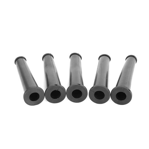 전기 드릴 케이블용 검은 고무 와이어 보호기 케이블 슬리브 부츠 커버 앵글 블랙 고무 부츠 보호 필름 5 개