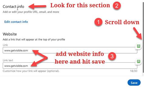 How To Add Your Website To Your LinkedIn Profile Get Visible
