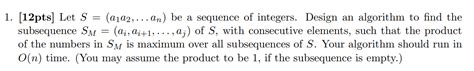 Solved Pts Let S A A An Be A Sequence Of Chegg Com
