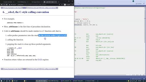 139 Cdecl The C Style Calling Convention Youtube