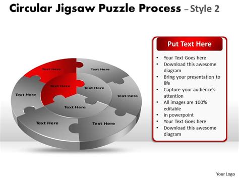 Circular Jigsaw Diagram Style Presentation Graphics Presentation