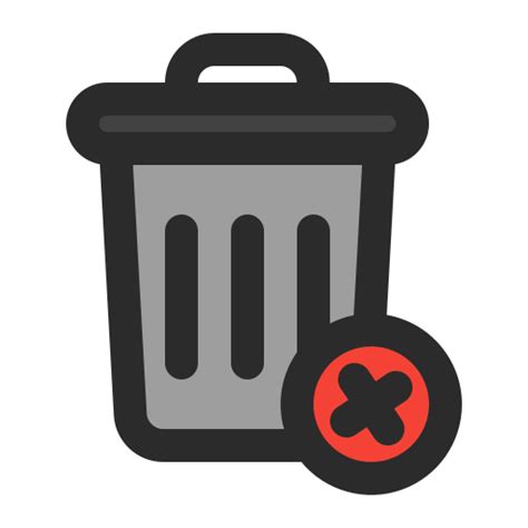 Delete Generic Outline Color Icon