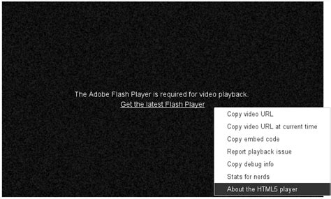 But Why Do I Need Flash For The Html5 Player Rcrappydesign