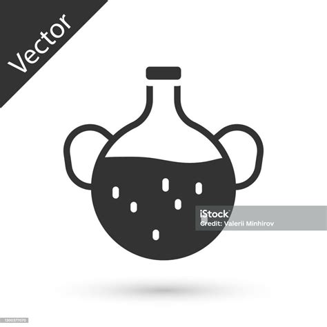 흰색 배경에 고립 된 회색 에센셜 오일 병 아이콘 유기농 아로마테라피 에센스 스킨 케어 세럼 유리 드롭 패키지 벡터 0명에 대한 스톡 벡터 아트 및 기타 이미지 Istock