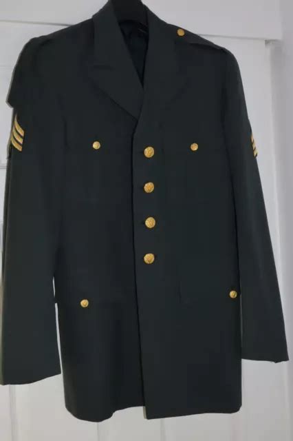1950s Korean War Us Army Class 3 Sergeant Jacket Military Green