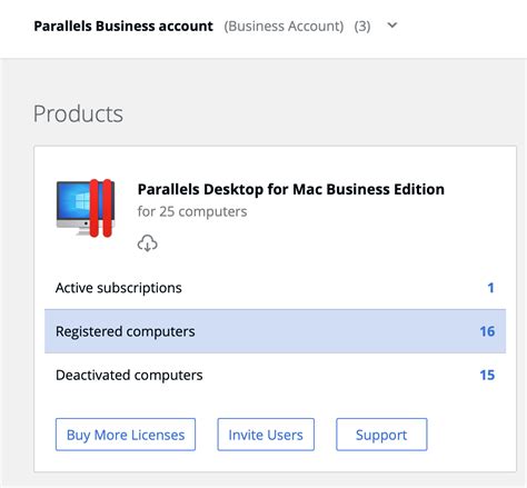Kb Parallels Use A Parallels Desktop Business Edition License On A New Mac