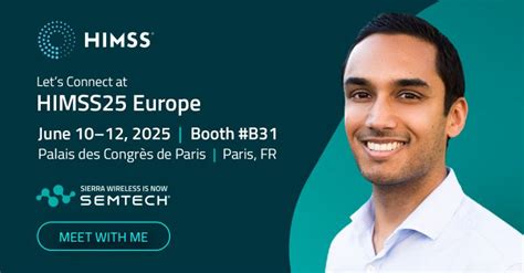 B31 Semtech Himss25 Smarthealthcare Iot Connectivity Euicc Healthtech Paris Techevents
