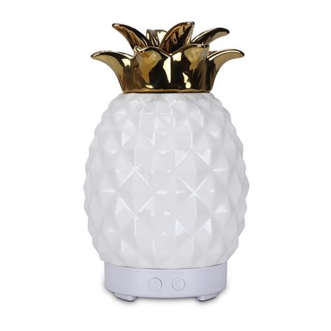 Pineapple Power Ceramic Oil Diffuser Gold Nudi Point