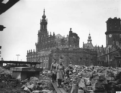 Dresden Bombing Anniversary Photos Contrast 1945 Devastation With 70