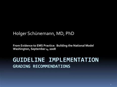Ppt Guideline Implementation Grading Recommendations Powerpoint