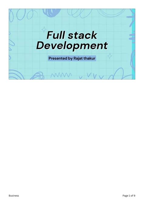 Ppt Full Stack Development Powerpoint Presentation Free Download