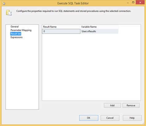 The Ssis Object Variable And Multiple Result Sets Sqlservercentral