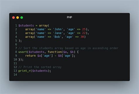 Sorting A Multi Dimensional Array By Value Tiloid