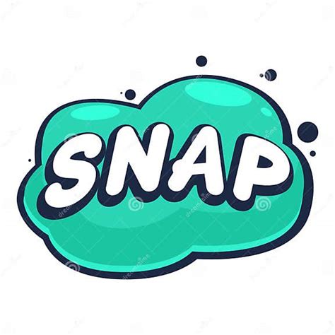 Comic Speech Bubble Expressing Snap Sound Effect Stock Vector