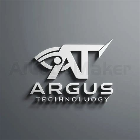 Logo Design For Argus Technology Minimalist At Symbol On Clear