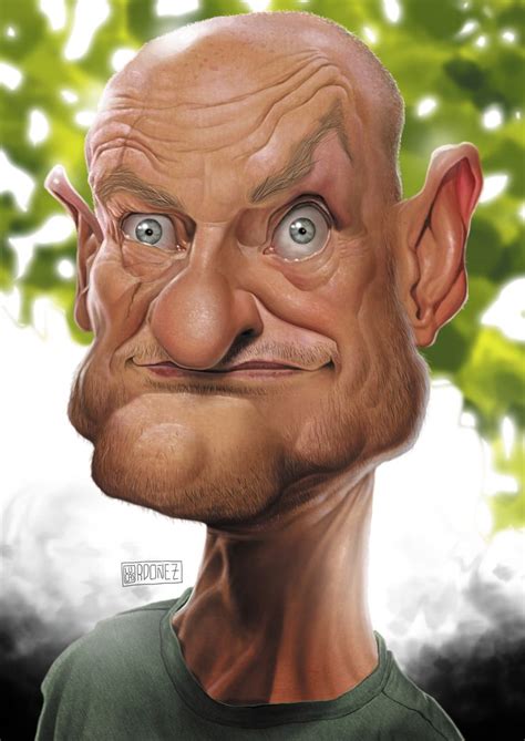 John Locke Digital Color Celebrity Caricatures Terry O Quinn Caricature