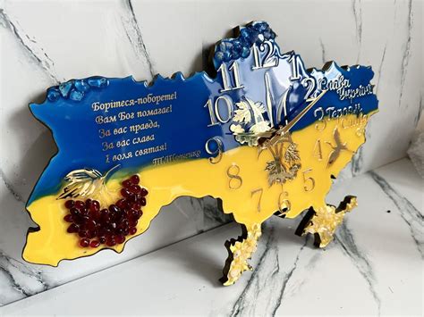 Мапа України Карта Украины годинник з смоли 2 500 грн Поделки рукоделие Харьков на Olx