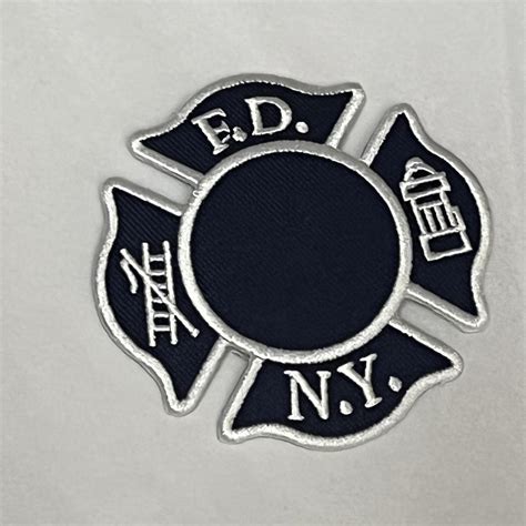 Maltese Cross Patch White