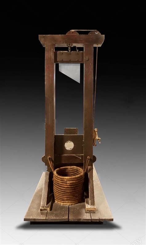 Model Of Guillotine Used During The French Revolution 1789 1799 Pena Capital Best Shoe Rack