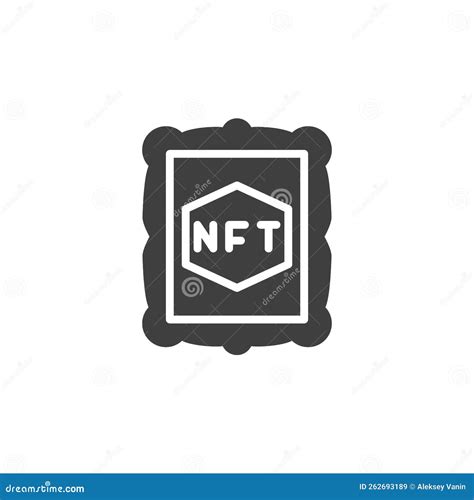 Nft Art Vector Icon Stock Vector Illustration Of Flat 262693189