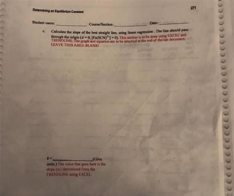 C Calculate The Slope Of The Best Straight Line Chegg