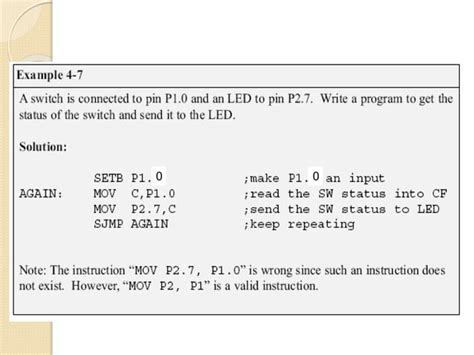 i o port programming in 8051 pptx