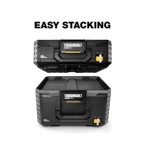 Toughbuilt 12 Compartment Stacktech Compact Low Profile Plastic Small Parts Organizer Tb B1 O