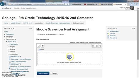 Submitting An Assignment To Moodle Youtube Submitting An Assignment To Moodle Youtube