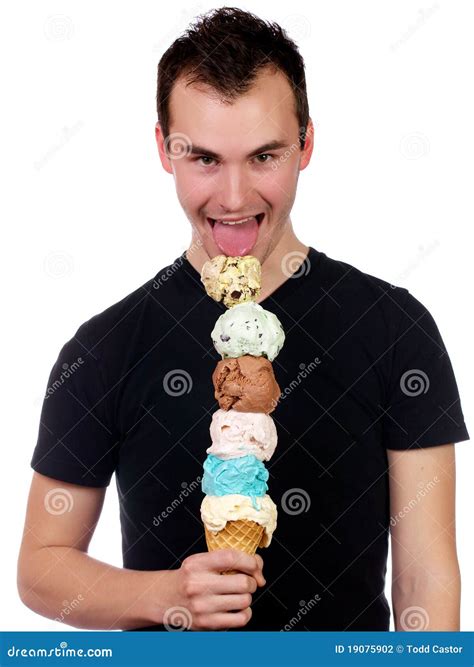 Person Scooping Ice Cream