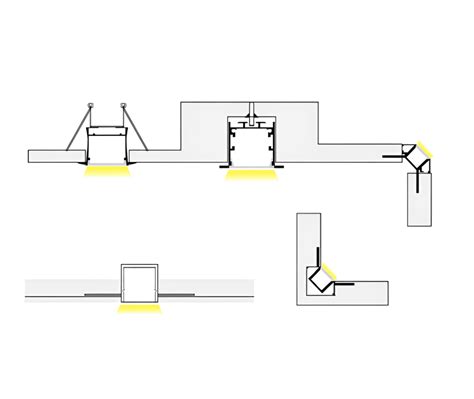Recessed Led Profile Plastered In Led Profile 2023 Awisdom