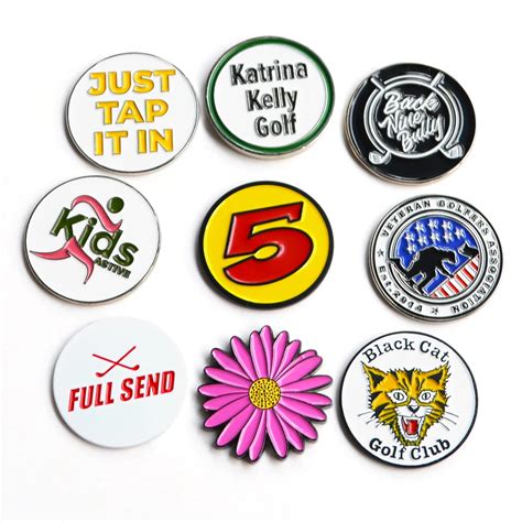 Custom Metal Golf Ball Markers With Your Logo Four Leaf Clover