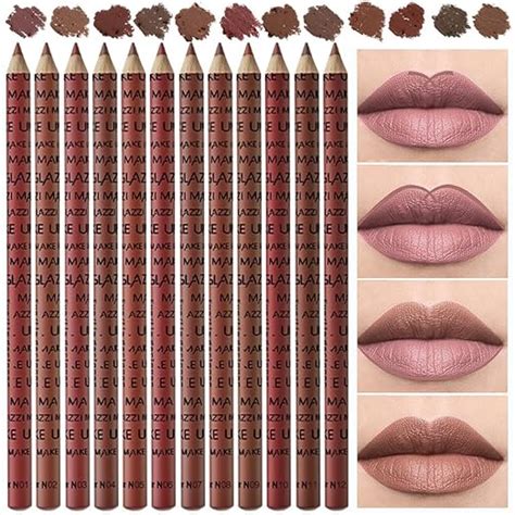 Suake 12 Pcs Colors Lip Liner Lipstick Pencils Set Pack